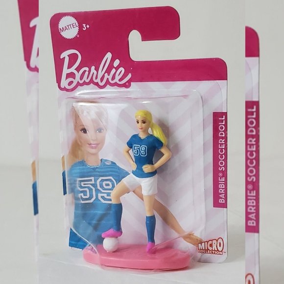 Mattel | Toys | Matell Barbie Sport Doll Soccer Player Micro Collection ...